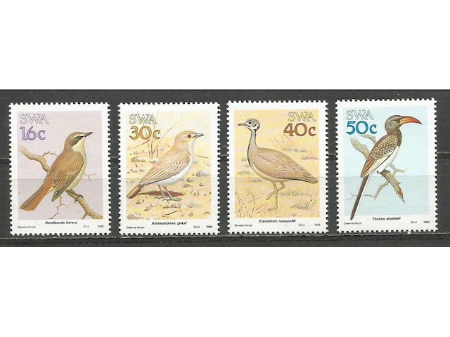 su SWA (Namibia) 1988. Ptice,cista serija