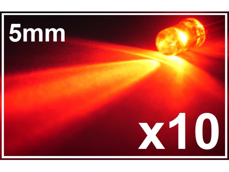 LED dioda - Crvena - 5mm - 10 komada