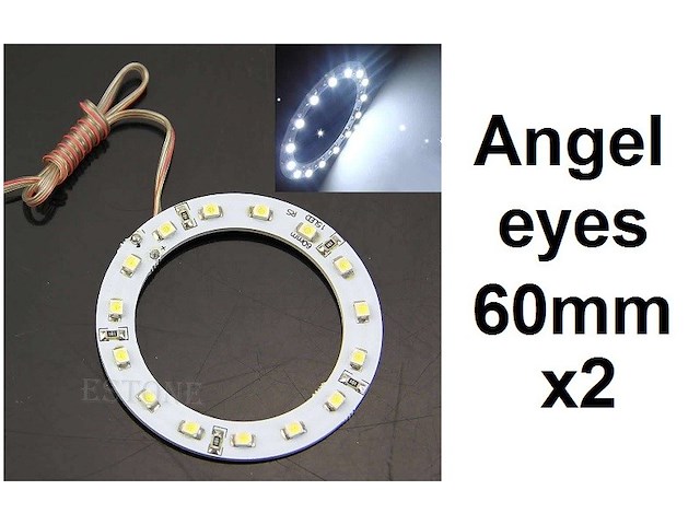 Angel eyes prstenovi - LED - 60mm / 44mm