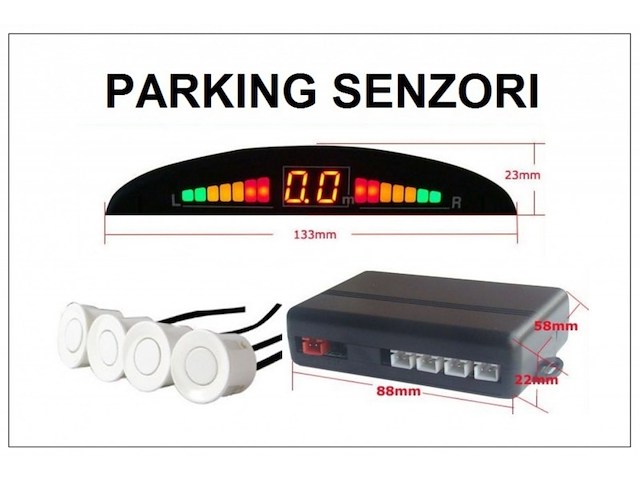 Parking senzori - univerzalni - BELI