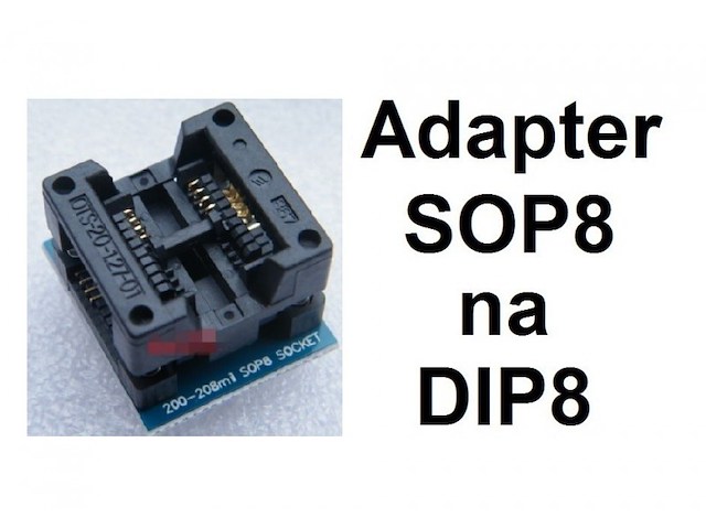 Adapter SOIC8 / SOP8 na DIP8 - 200 mil