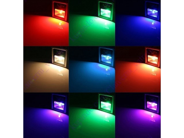LED RGB reflektor, 30 W + BESPL DOST. ZA 3 ART.
