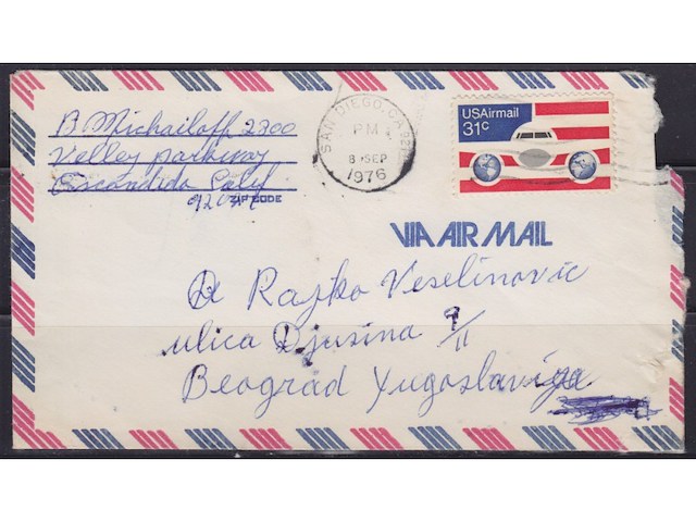 593. USA, 1976, Airmail