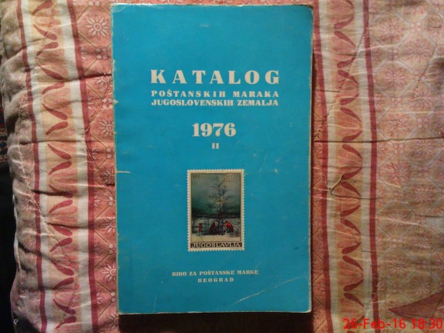 KATALOG POSTANSKIH MARAKA JUGOSLOVENSKIH ZEMALJA 1976