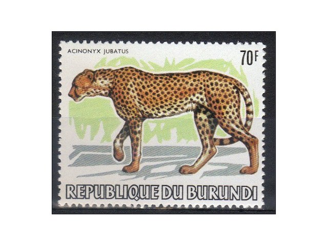 Burundi,Divlje životinje 70F 1982.,čisto