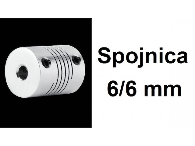 Elasticna spojnica za motor - 6/6 mm