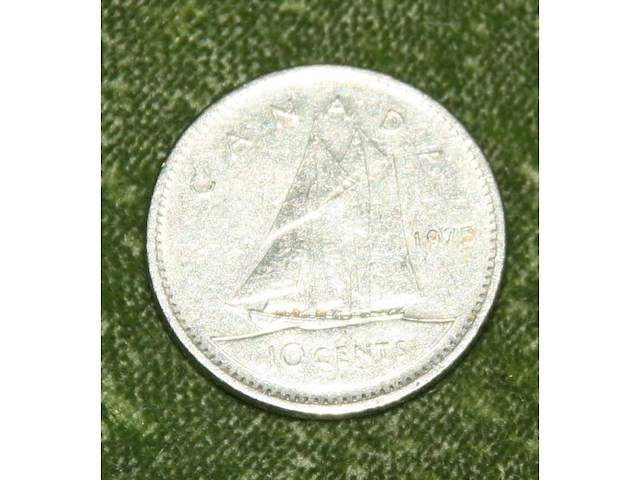 CANADA-10 CENTS 1975.