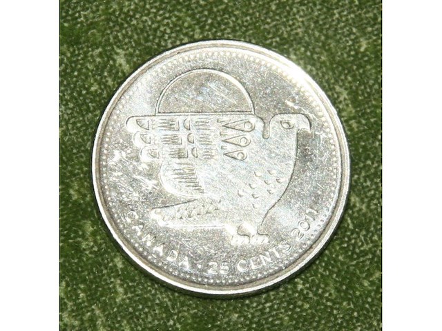 CANADA-25 CENTS 2011.