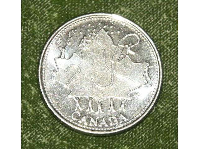 CANADA-25 CENTS 1952-2002.