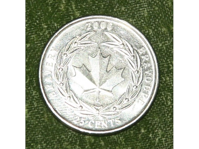 CANADA-25 CENTS 2006.