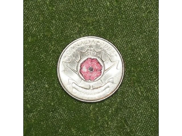 CANADA-25 CENTS 2008.