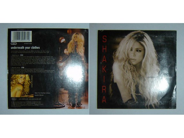 SHAKIRA - Underneath Your Clothes (CDsingl) Made in EU