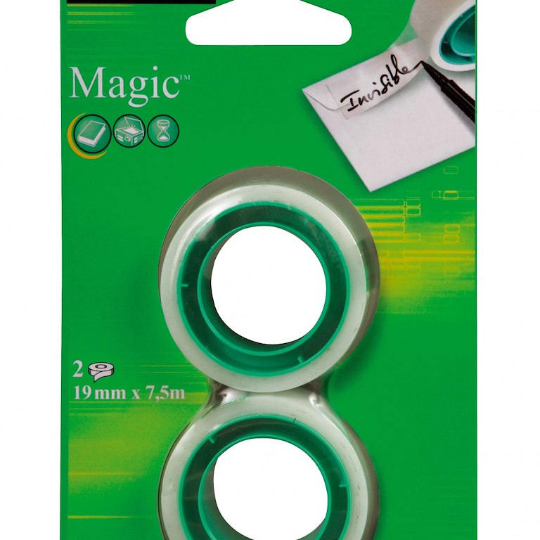 Lepljiva traka Scotch Magic 810, 2x 19mm x 7,5m, blister refill