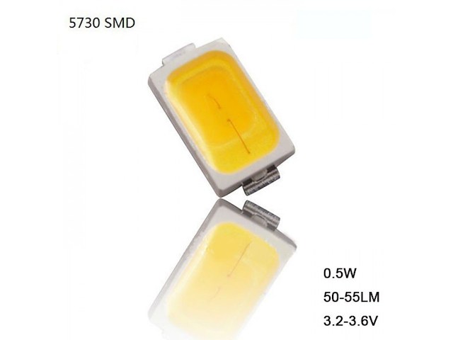 ♦ Led chip 5630/5730 0.5W hladno bela 20kom. ♦