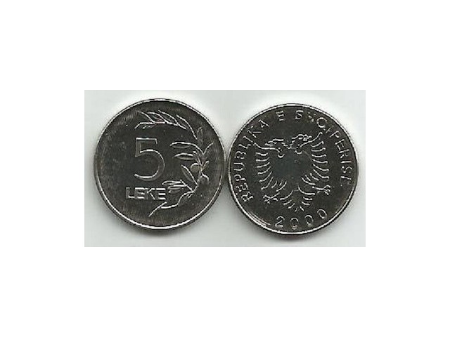 Albanija 5 leke 2000. UNC