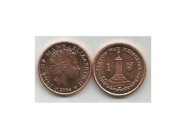 Isle of Man 1 penny 2004. unc