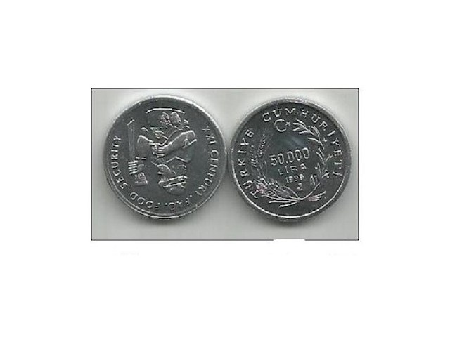 Turska 50000 lira 1999. FAO