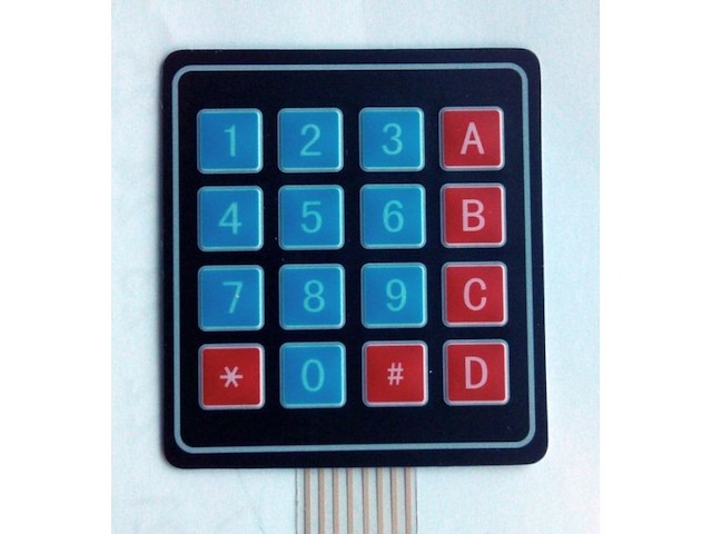 ♦ Membranska tastatura za arduino 4x4 ♦