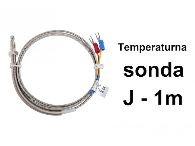 Temperaturna sonda 600℃ 1m J tip sa navojem M6