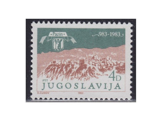 Jugoslavija 1983 1000g grada Pazin, čisto (**)