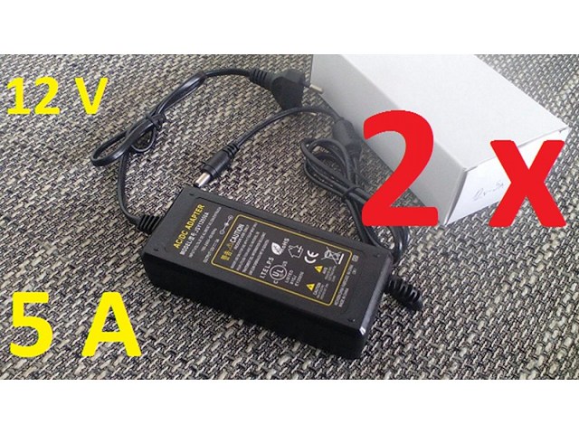 2 X Napajanje-Adapter-Punjac 12 V - 5 A