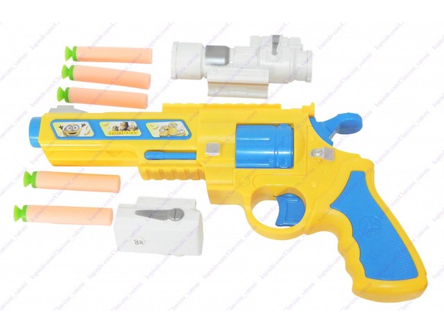 Nerf pistolj Minions + BESPL DOST. ZA 3 ART.