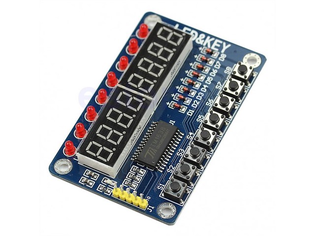 ♦ Arduino modul - 8 LED displeja i 8 tastera sa TM1638♦