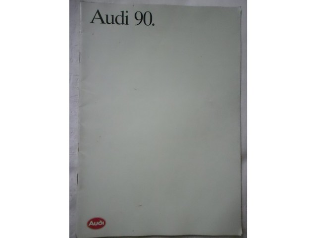 Prospekt Audi 90, 1991, A4, 35 str,engleski