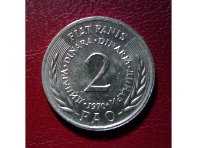 2 dinara 1970. FAO