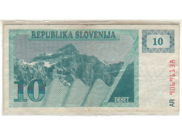 10 tolara (REPUBLIKA SLOVENIJA) 1992. godina