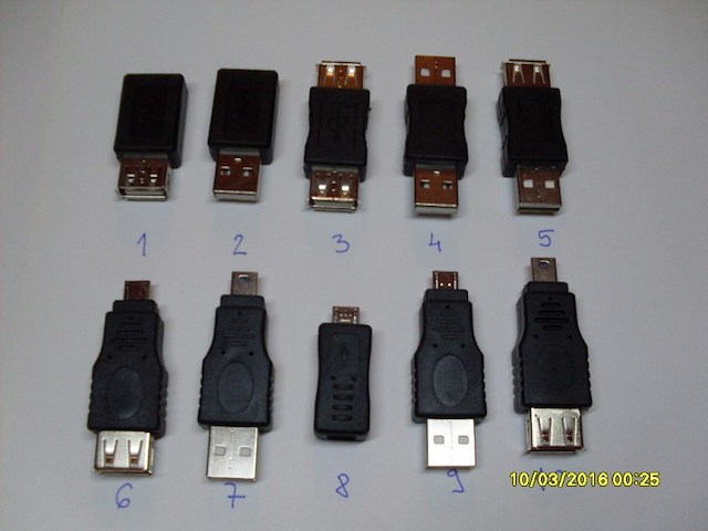 USB REDUKCIJE 10kom SET