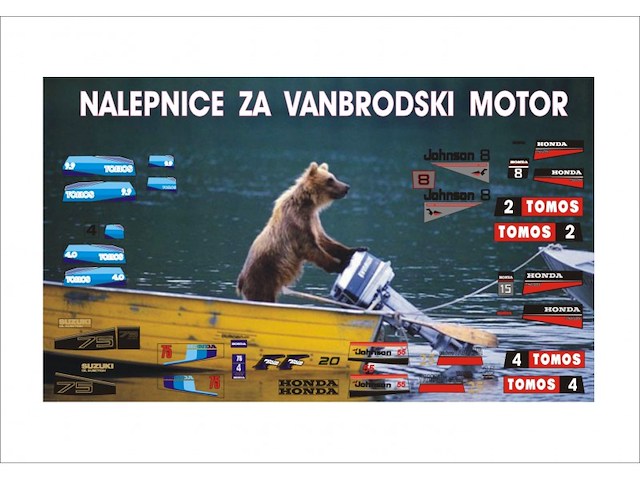 NALEPNICE ZA VANBRODSKI MOTOR