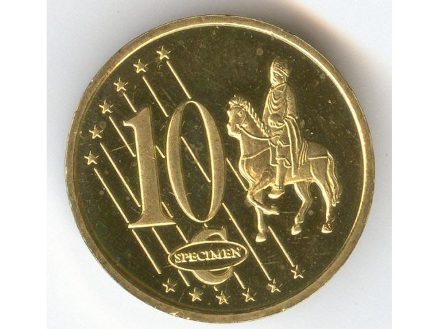 Svedska 10 euro cent 2003 UNC SPECIMEN