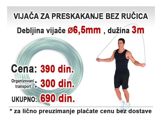 Vijaca za preskakanje Ø6,5mm bez drske