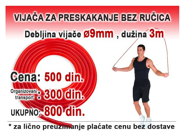 Vijaca za preskakanje Ø9mm bez drske