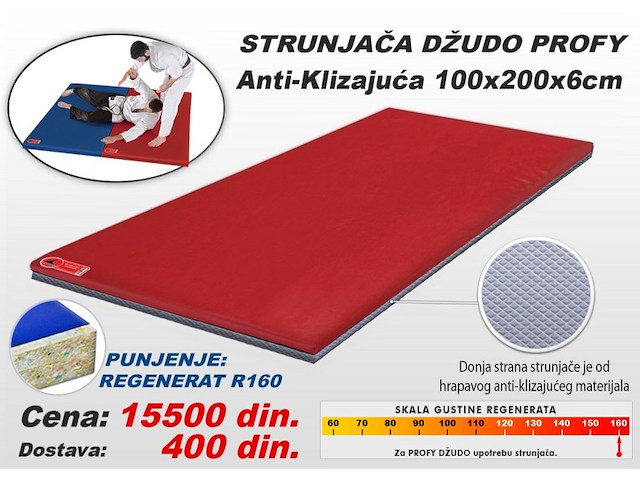 Strunjača za džudo (judo profy - Anti-Klizna) 1x2mx6cm