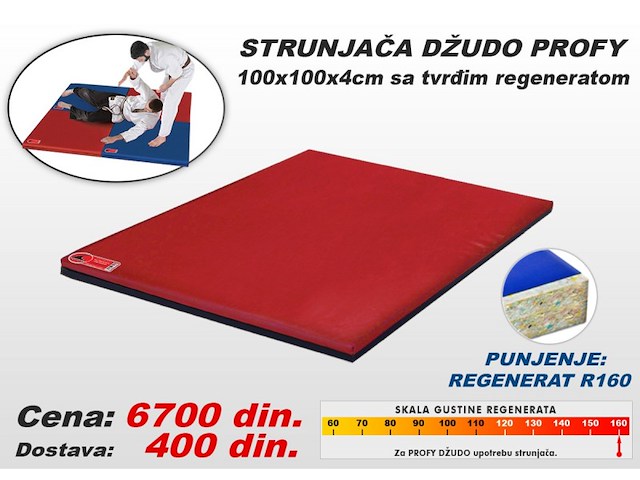 Strunjača za džudo (judo profy) 1x1mx4cm