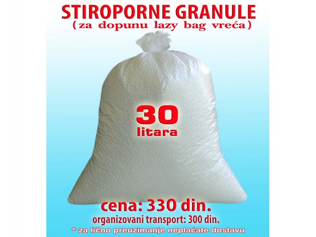 Stiropor dopuna za Lazy Bag 30 litara