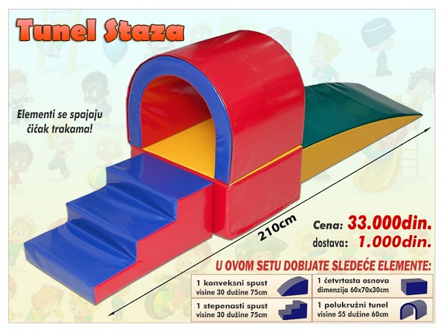 Tunel Staza - elementi za igraonice