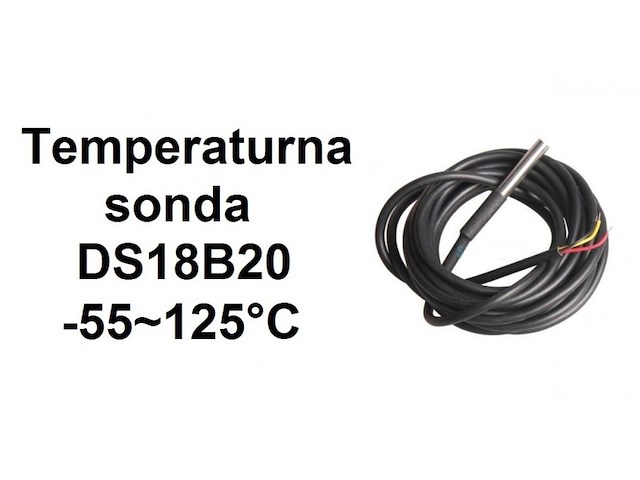 Temperaturna sonda sa senzorom DS18B20 - vodootporna 2m