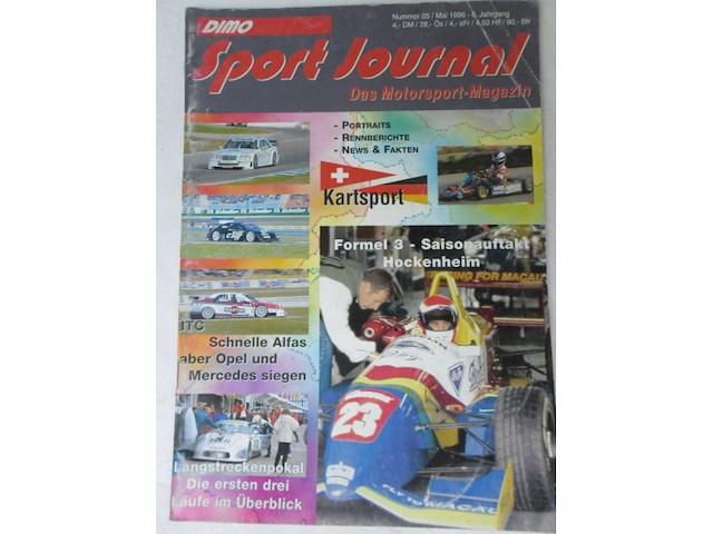 Casopis Sport Journal,1996.god. A 4 format,84 str