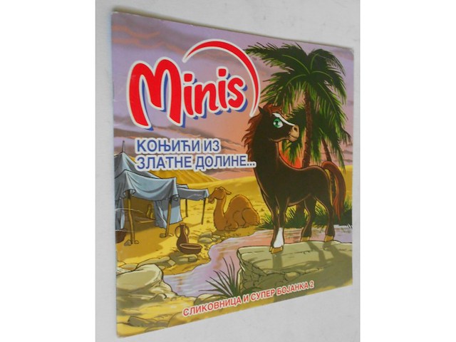 Minis - Konjići iz zlatne doline, slikovnica bojanka