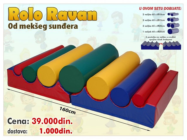 Rolo Ravan - elementi za igraonice i igranje dece