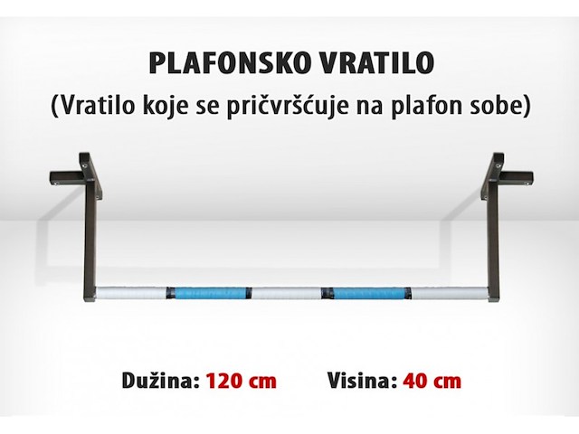 Plafonsko vratilo za zgibove sa grip trakom