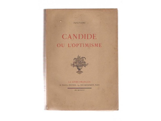 Candide ou l optimisme Voltair