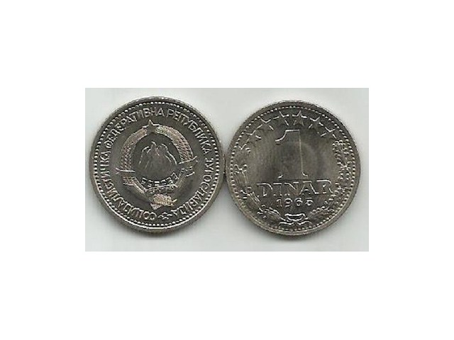 Jugoslavija 1 dinar 1965. UNC/AUNC