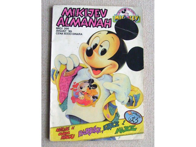 Mikijev almanah broj 266 - avgust 1989. godine