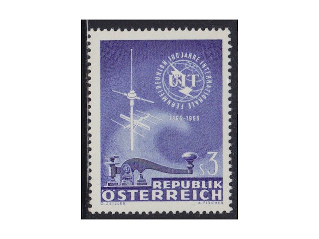 Austrija 1965 100 godina ITU, čisto (**)