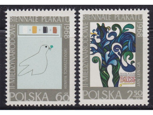 Poljska 1968 Plakat - Biennale, čisto (**)