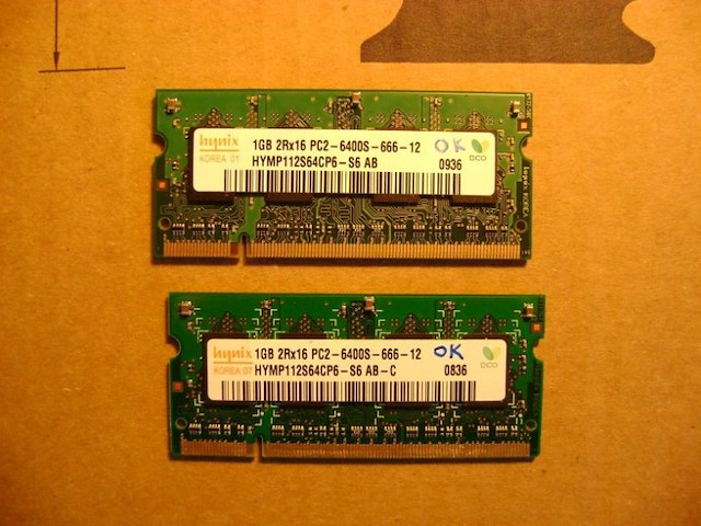 SODIMM DDR2 PC6400 2x1 GB